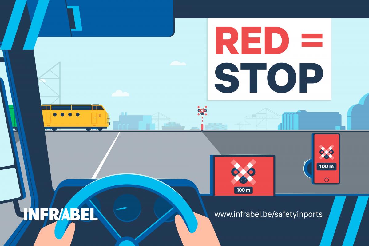 Rouge = Stop, toujours et partout! Infrabel