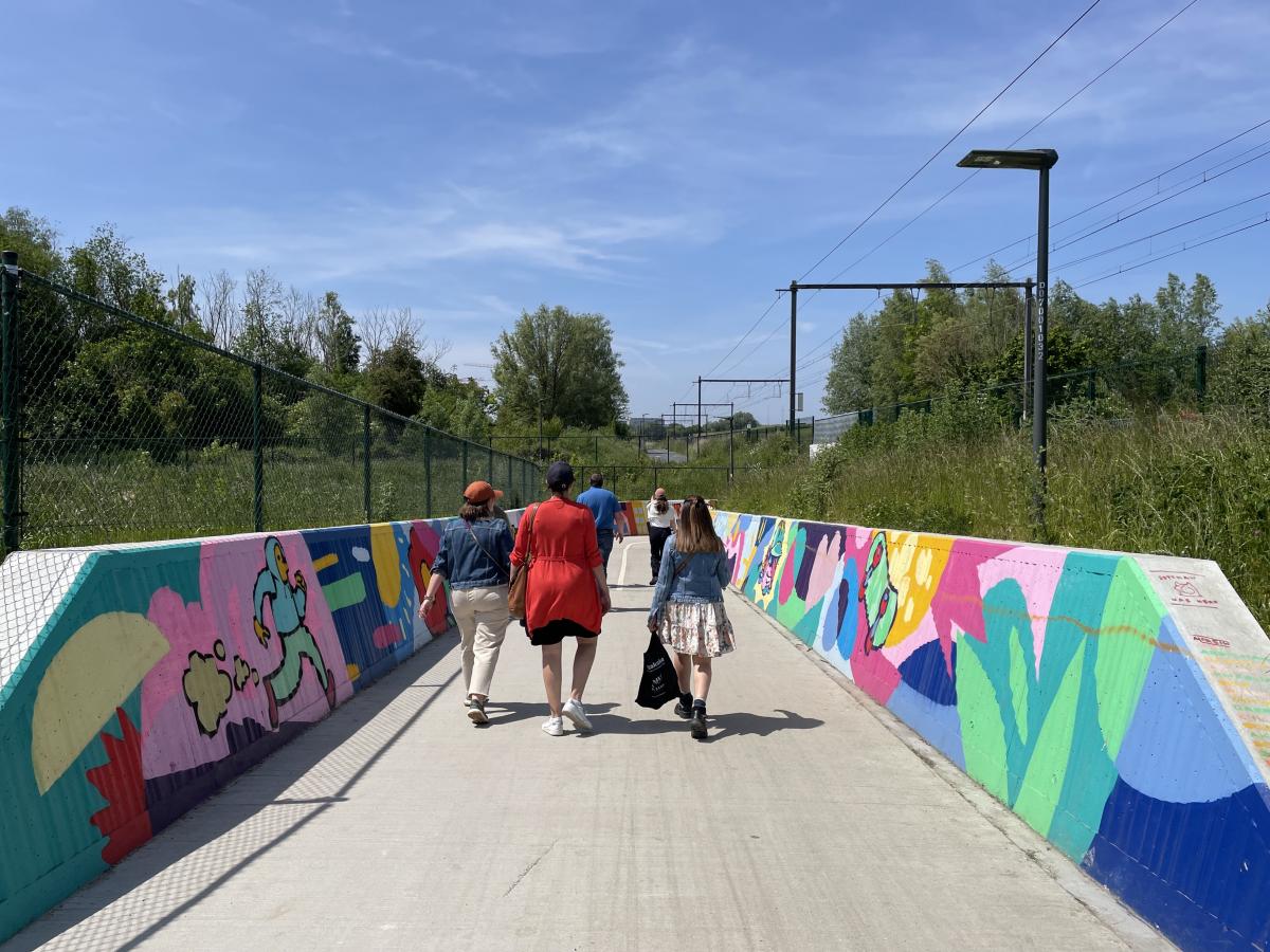 Een verrassende wandeling in Brussel Infrabel